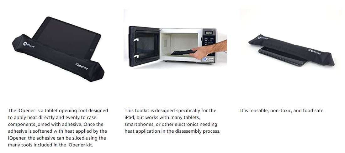 iFixit iOpener Heat Pad Adhesive Opening Tool Kit for Tablet ...