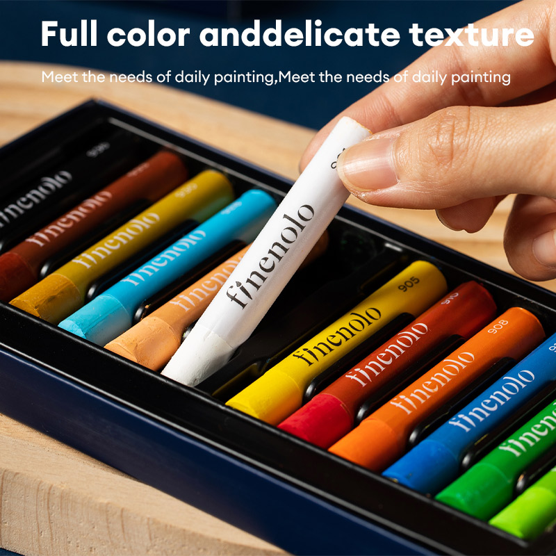 Finenolo by Deli Oil Pastel Pentel Set 12/24 Colors/Box Heavy Color ...