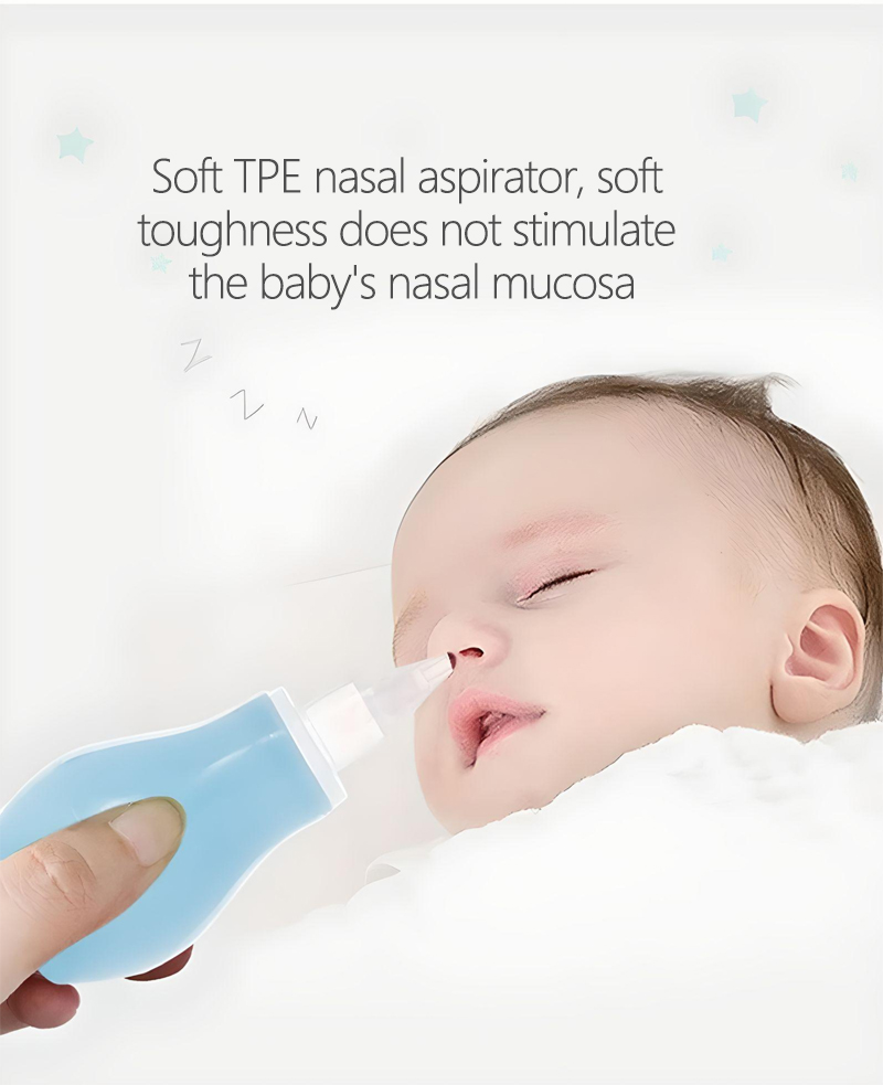 Silicone Baby Nose Cleaner Pump Infant Sucker Newborn Nasal Vacuum ...