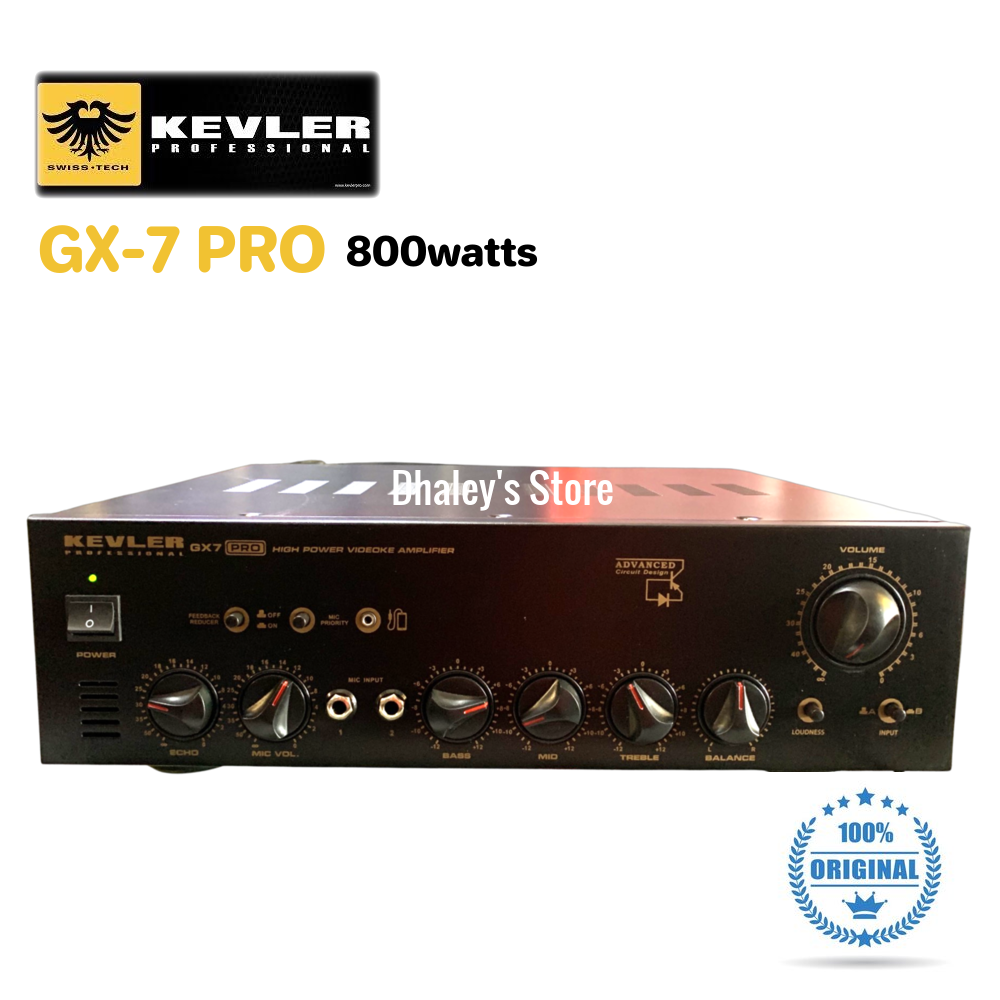 Kevler GX-7 PRO High Power Videoke Amplifier 800watts 8ohms Karaoke ...