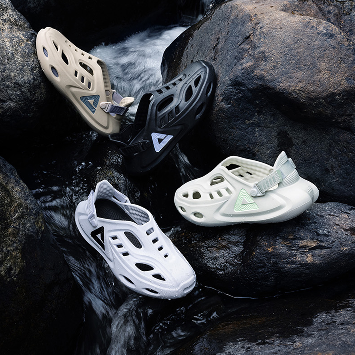 PEAK Men's ECO RUNNER TaiChi Cushioned Sandals Clogs Shoes ET32807L ...