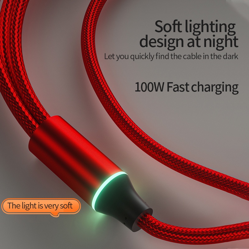 Fast Charging Line 3-in-1 Mobile Phone Charging Cable 100W Fast ...
