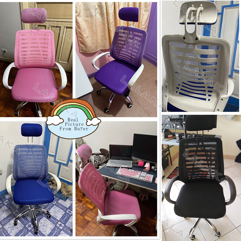 Headrest Chair Mesh Comfortable and Breathable Home Office Computer ...