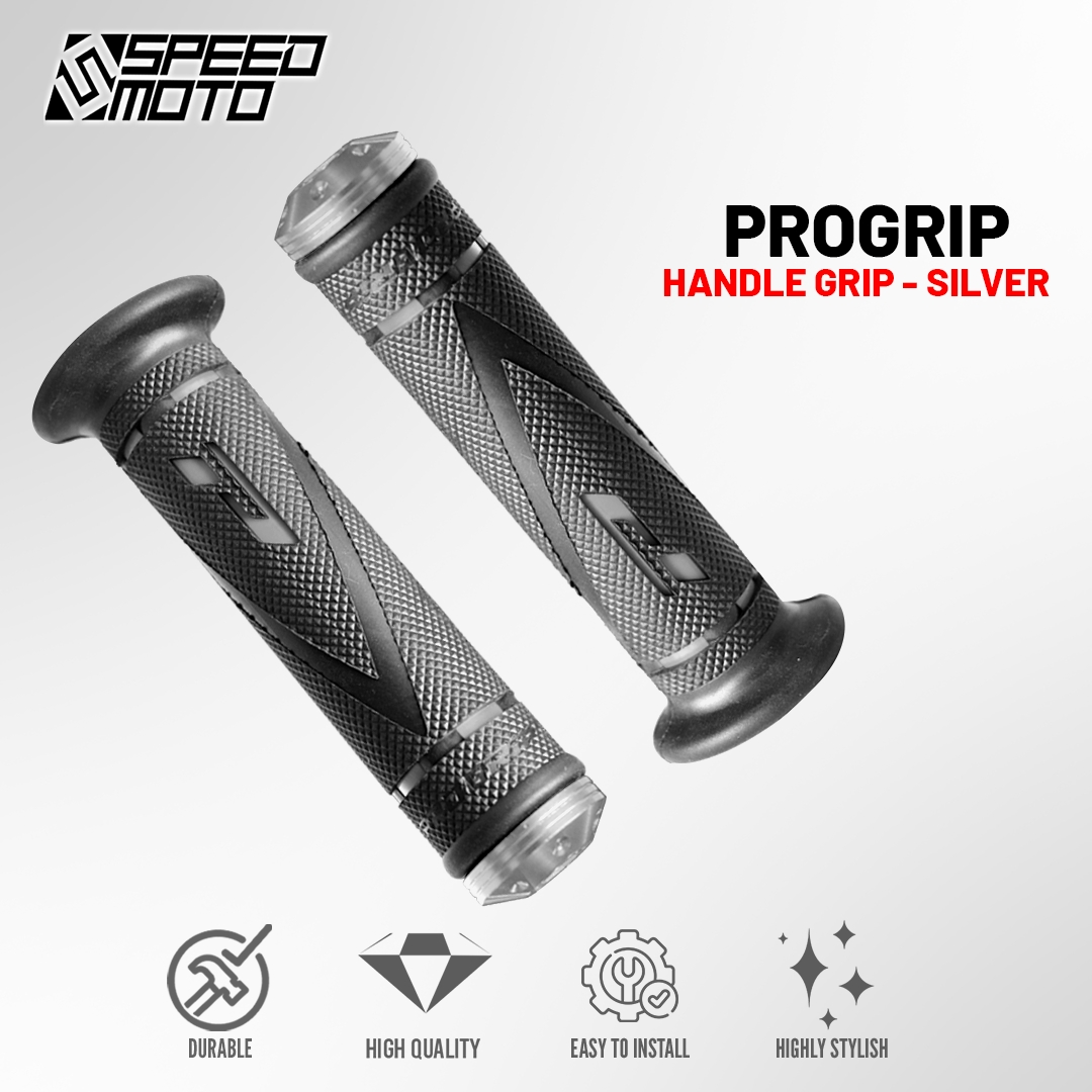 PROGRIP V2 ALLOY BAR END RUBBER HANDLE GRIP UNIVERSAL ANTI-SLIP ...