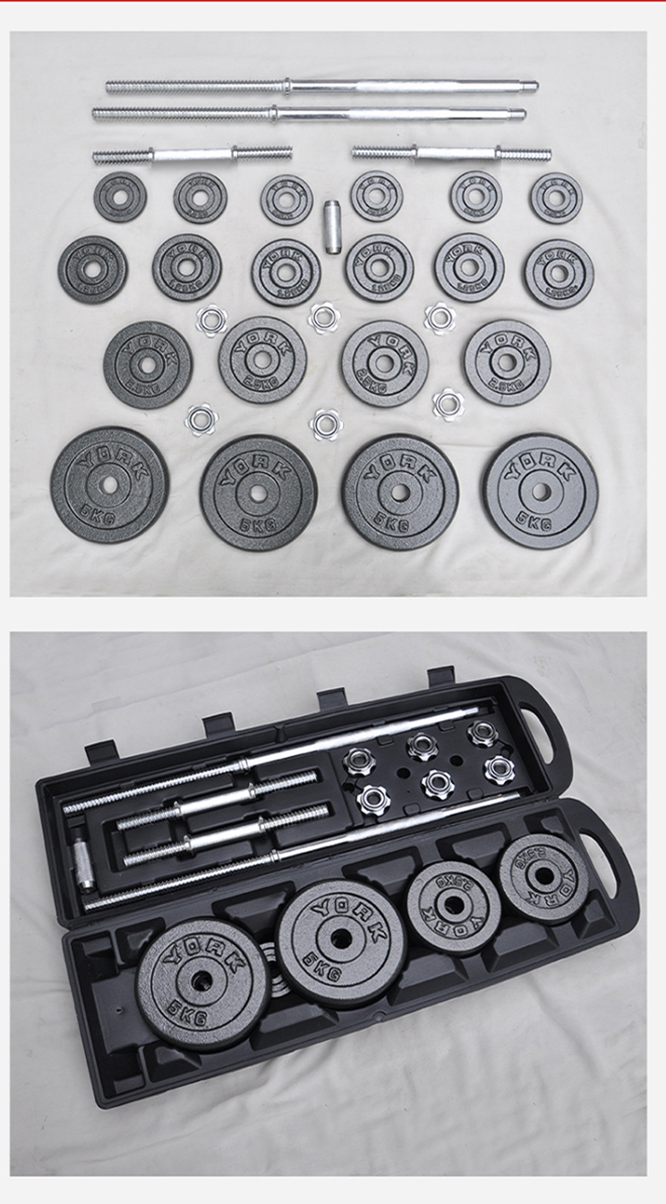 Dumbbell Set 5/10/15/20/30/50/55KG Adjustable Barbell Set Gym Equipment ...