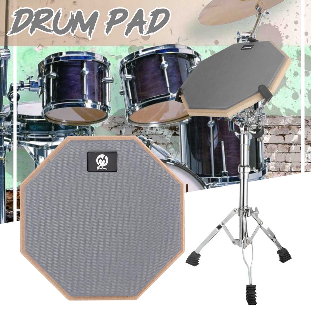 RIXTON Practice Drum Pad Training Drum for Beginners and Jazz Drums ...