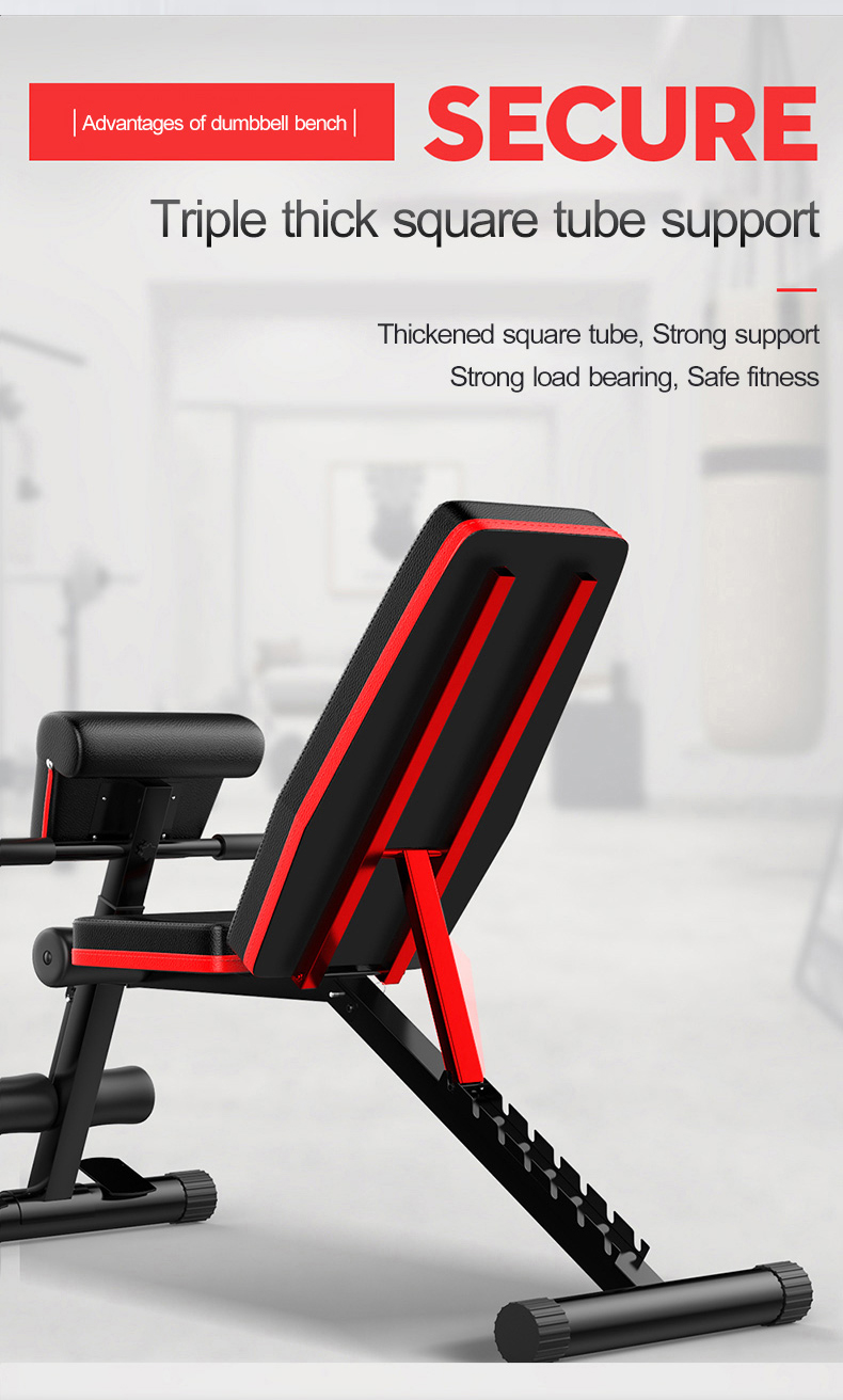 #COD Adjustable Bench Press Chair Dumbbell Bench Gym Bench Sit-up bench ...
