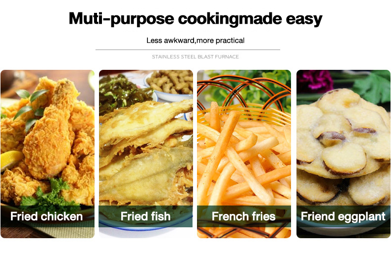 6L + 6L electric fryer electric deep fryer, fryer with Strainer ...