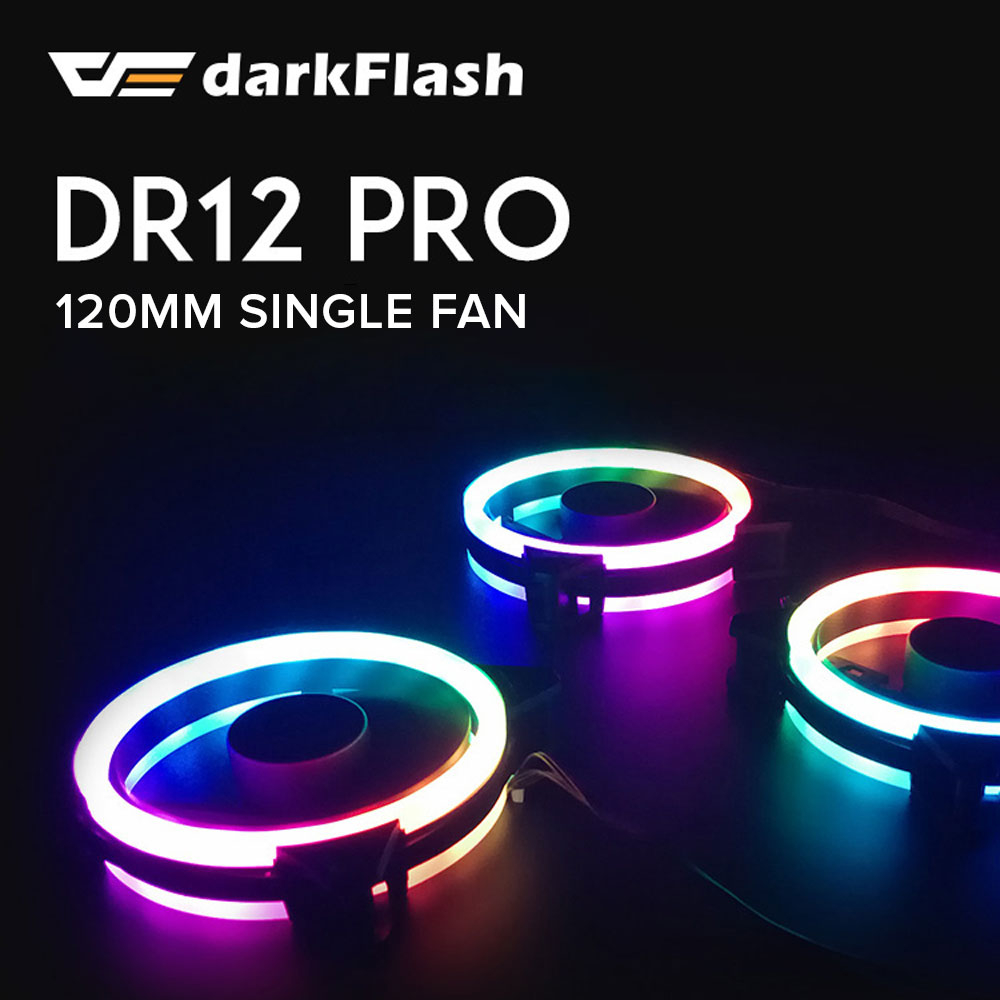 EasyPC | Dark Flash Dr12 Pro pc case fan| 120mm Single Fan| Double ...