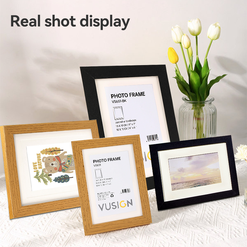 Deli Vusign 4PCS Photo Frame Wall Decor Picture Frames Wooden Picture ...