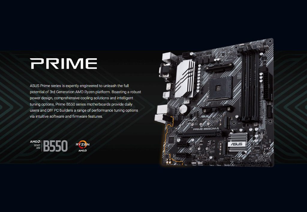 Asus PRIME B550M-A Gaming WIFI II AMD B550 Ryzen AM4 Micro ATX ...