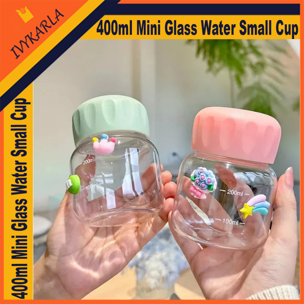 300ML Mini Water Cup Small Capacity Cute Ulife Glass Cup Anti-Fall With ...