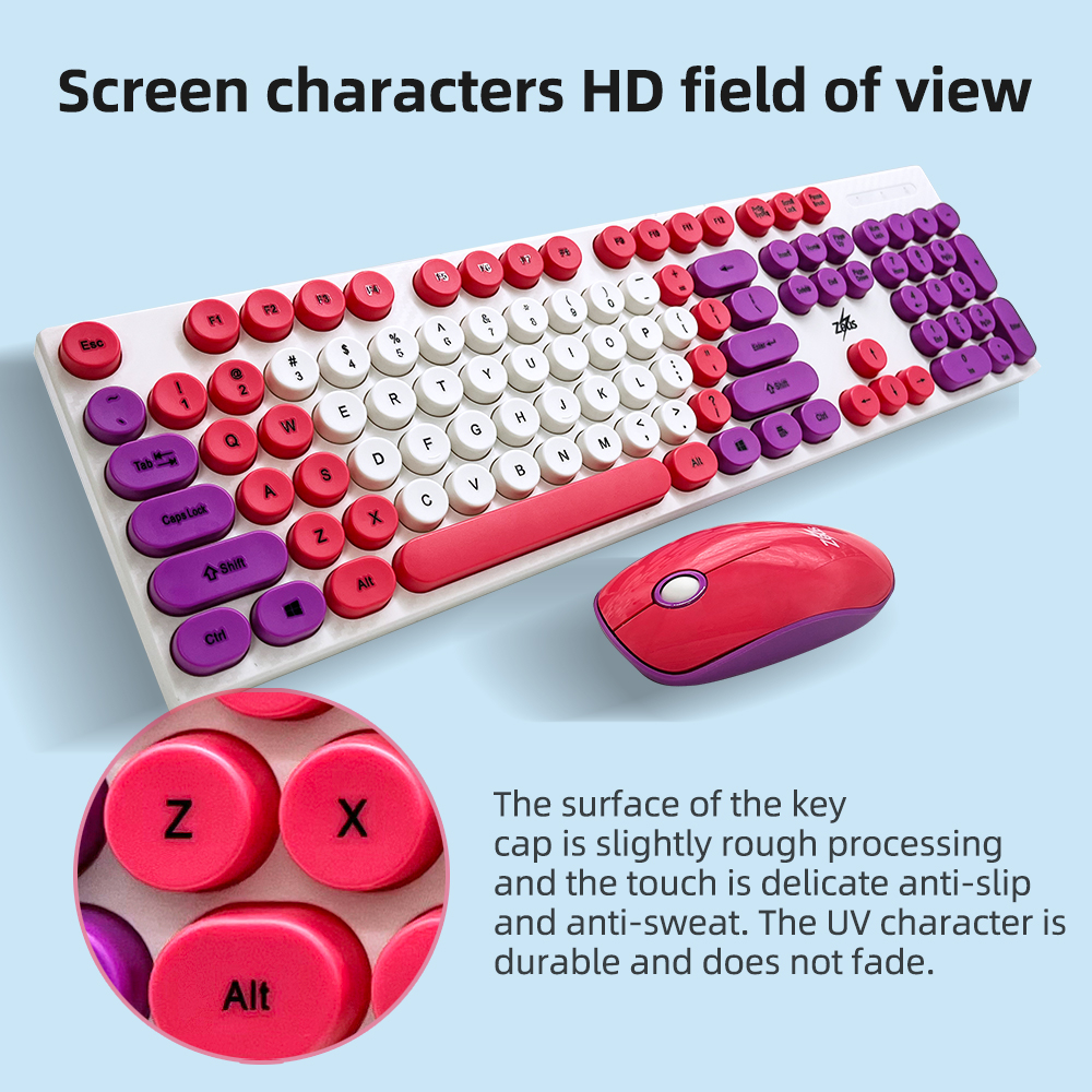 Centrix. Zeus Wireless Keyboard Mouse Set Gaming Keyboard Set Punk ...