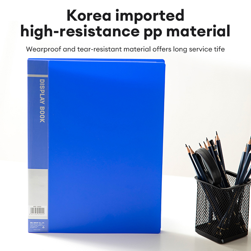 Deli A4 File Folders 10 Pockets Documents Paper Organizers PP Material ...