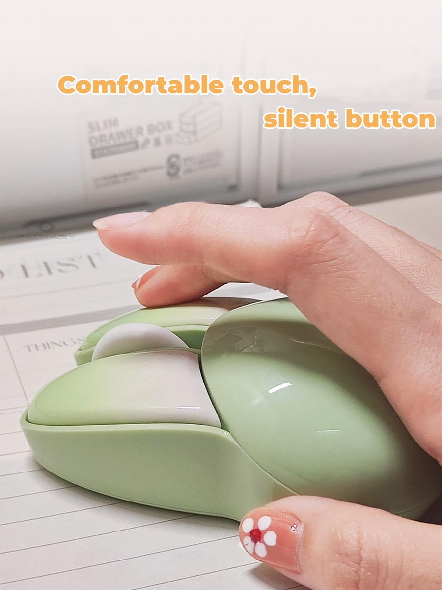 MOFII Patended Product M6 Pippi Rabbit Mouse Wireless Mute Mouse Cute ...