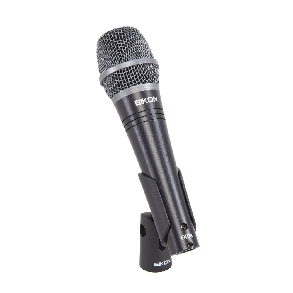 Eikon EKD8 Dynamic Wired Super-Cardioid Microphone with Double Shock ...
