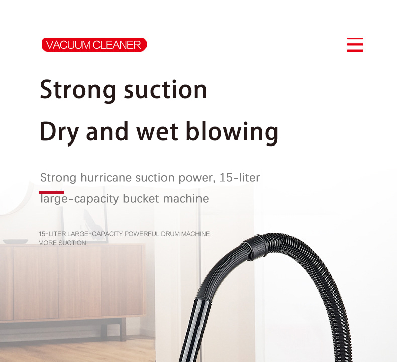 Original Vacuum Cleaner 15L 1000W Household Carpet Vacuum Cleaner 3 in ...