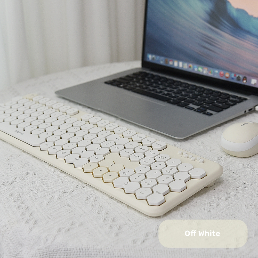 MOFii Honey S Cute Fashion Wireless Office Rhombus Keyboard and Mouse ...