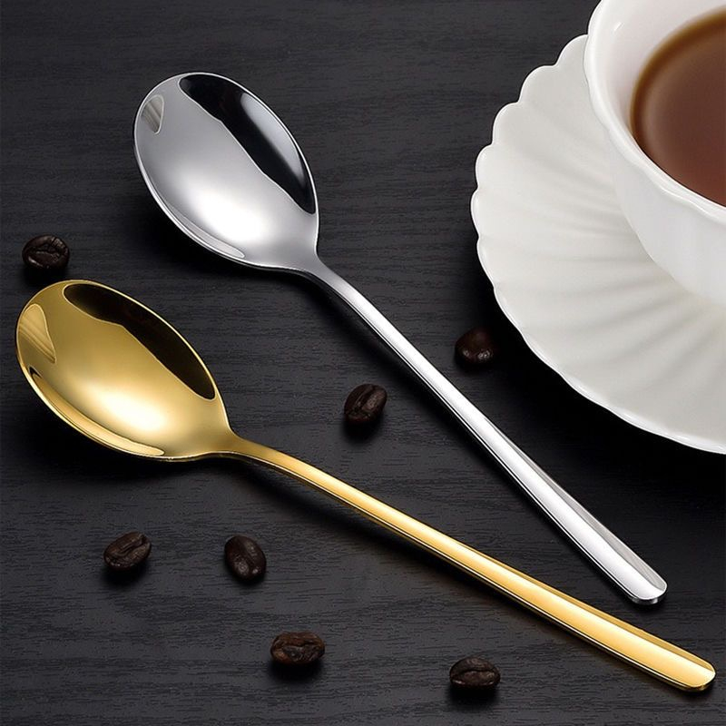 Korean Style Cutlery Flatware Stainless Steel Dining Spoon and Fork ...