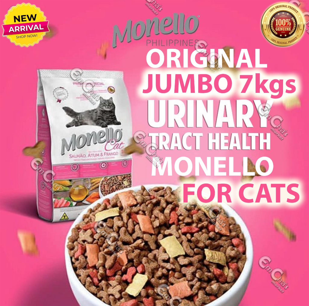 JUMBO 7kgs MONELLO CAT SALMON (URINARY TRACK HEALTH) Original Packaging ...