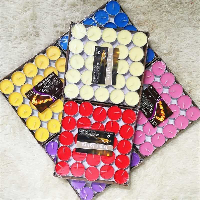 【COD】10/50pcs/Tea light Candles,Metal Cup.vigil,Wedding Light,tealight ...