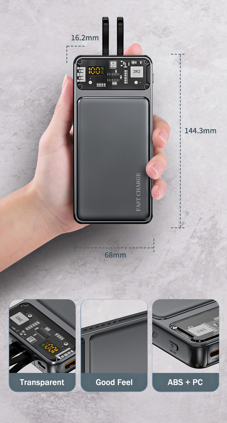 MERLIN Mini powerbank case original type c solar powerbank for iphone ...