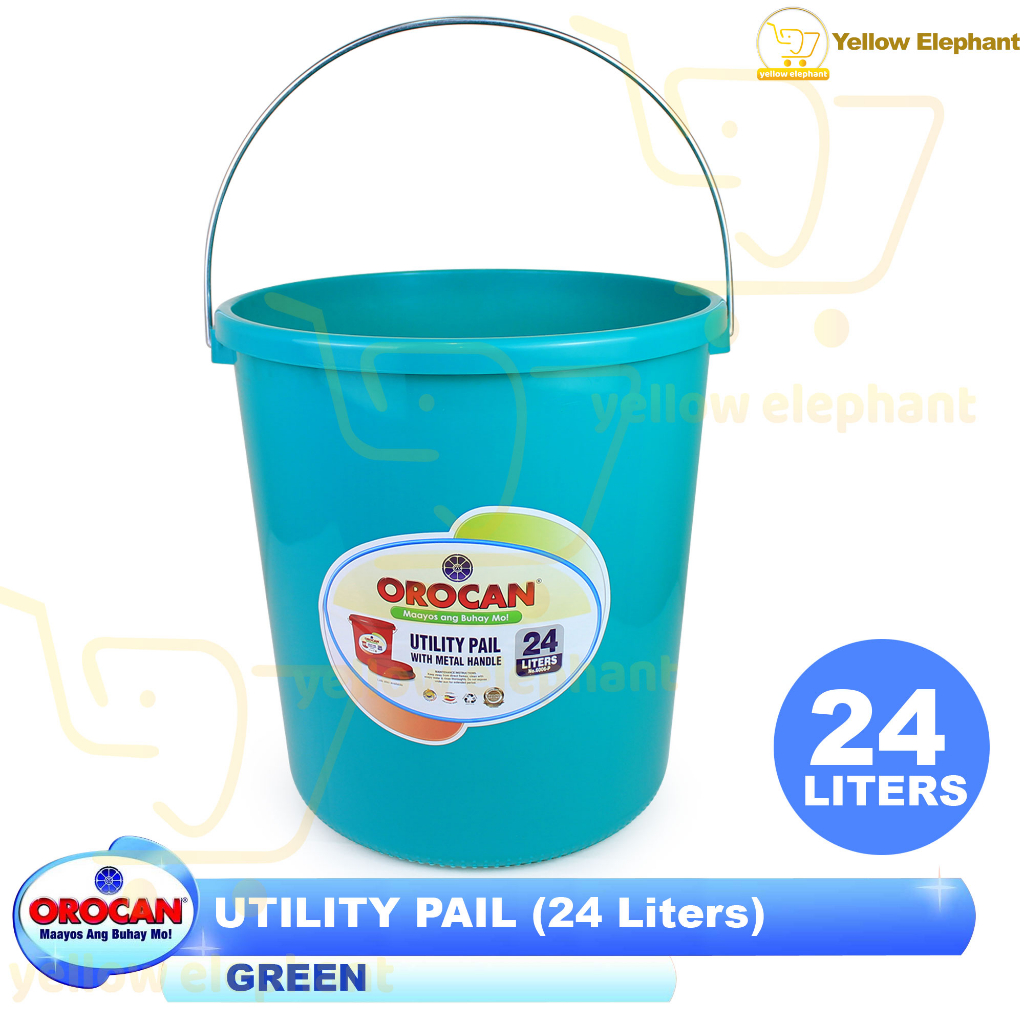 Orocan Utility Pail 24 Liters (BLUE, GREEN,RED) | Shopee Philippines