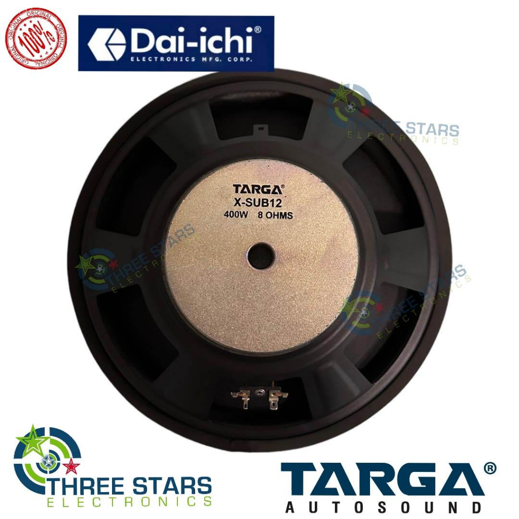 Targa 1pc. Xsub 12 12 inch Subwoofer Speaker 400 Watts 8 ohms | Shopee ...