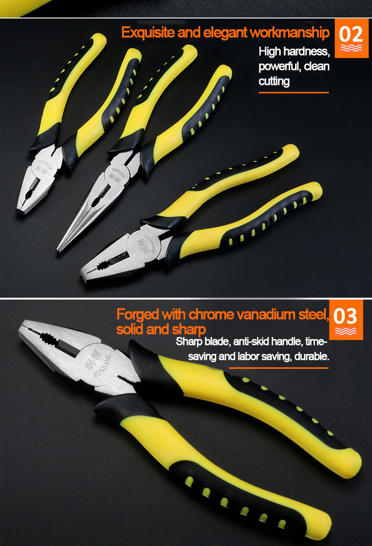 6 Inches Heavy Duty Pliers Tool set Long Nose Pliers Set Heavy Duty ...