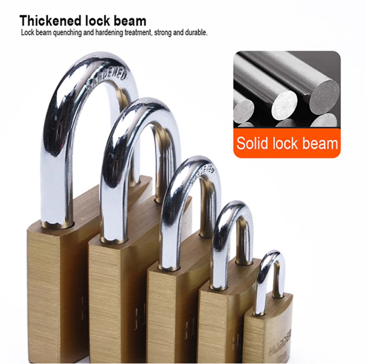 Harden 20mm - 50mm Brass Padlock Heavy Duty Lock | Shopee Philippines