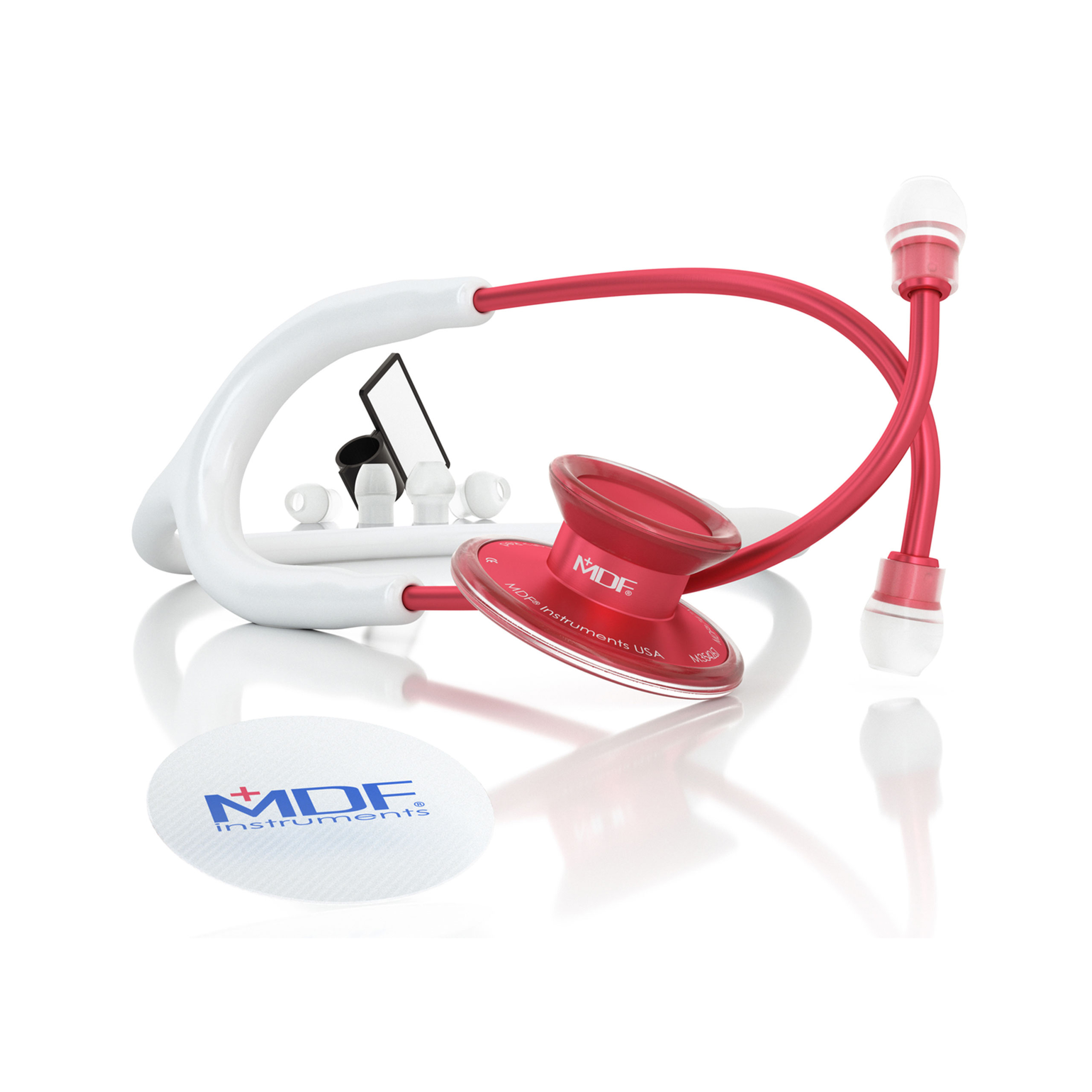 MDF Acoustica Lightweight Red Stethoscope MDF747XPR-29 (White) | Shopee ...
