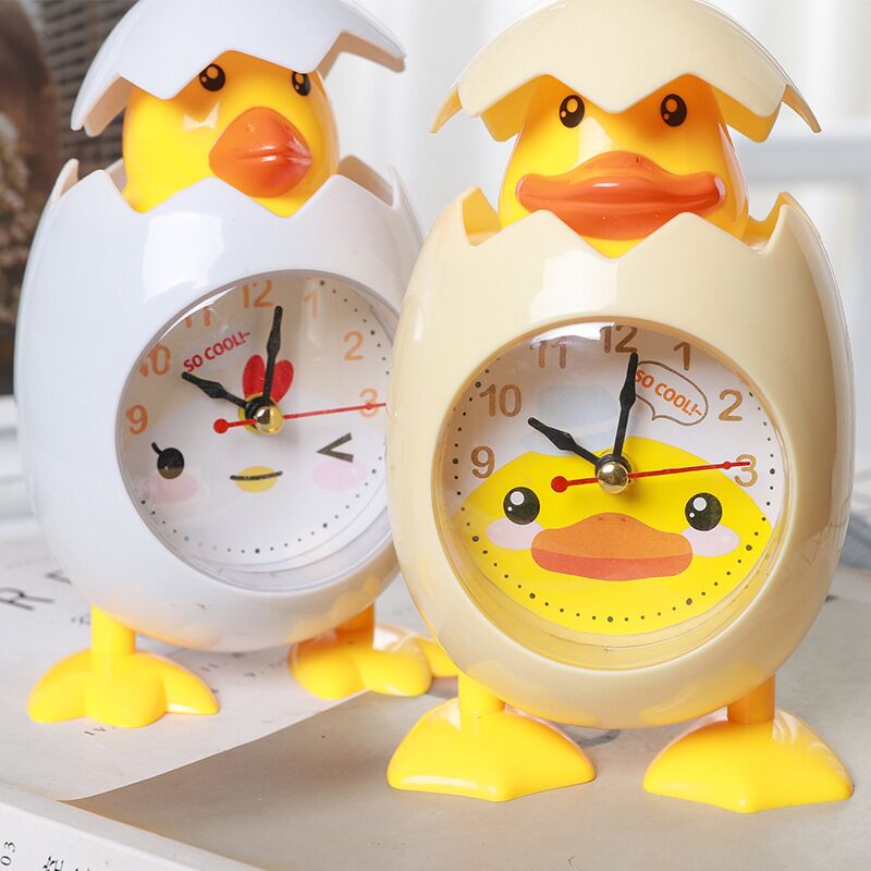 Cartoon Cute Clock Chicken Duck Egg Shell Shape Student Children ...