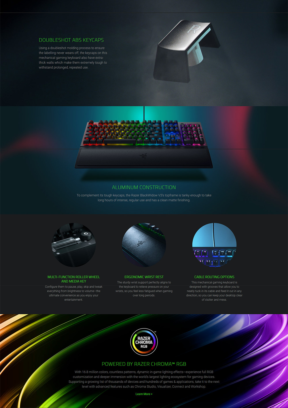 Razer BlackWidow V3 - Mechanical Gaming Keyboard - Roblox Edition ...