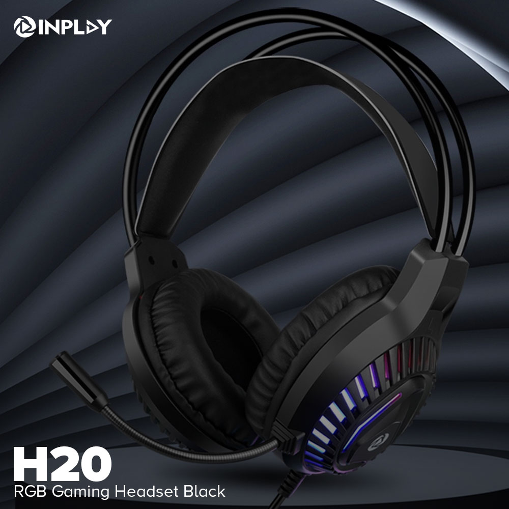 EasyPC| Inplay H20 noise cancelling Gaming Headset| RGB| Black and ...