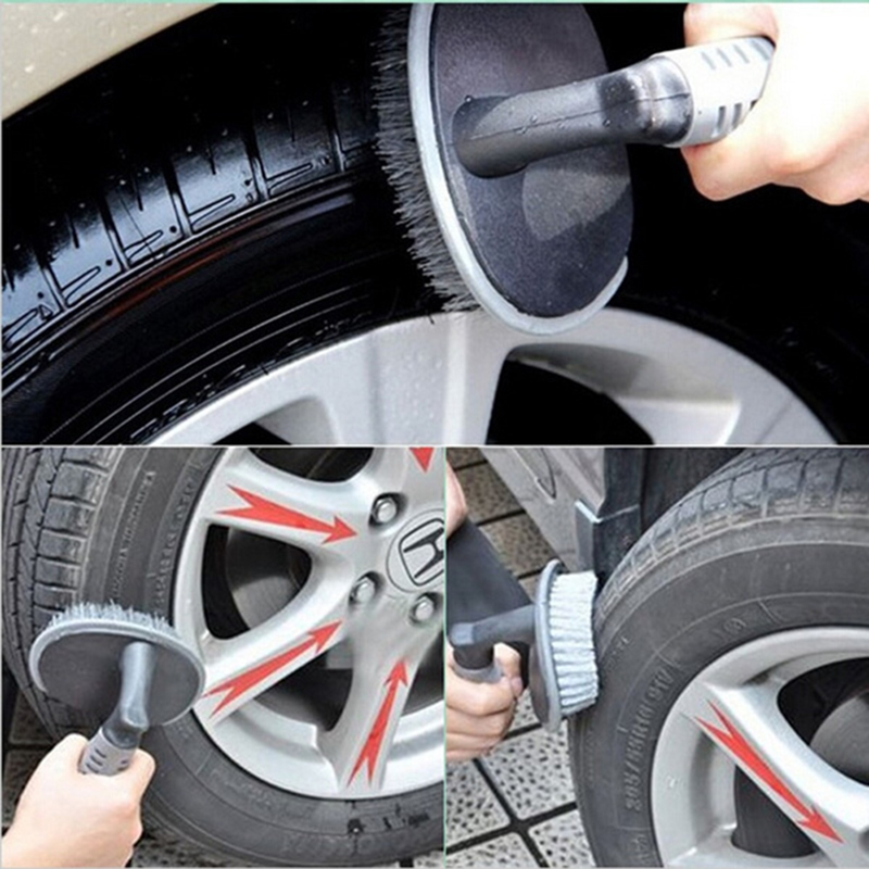 Car Wheel Cleaning Brush Tool Tire Washing Clean To Cleaning Rims ...
