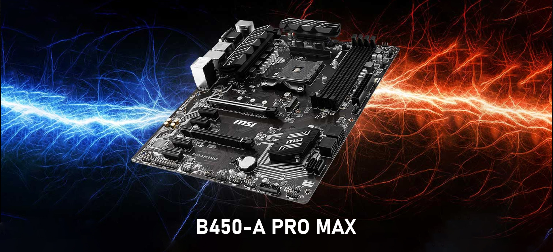 MSI B450-A PRO MAX Motherboard - AMD B450 (Socket AM4) / DDR4 / ATX ...
