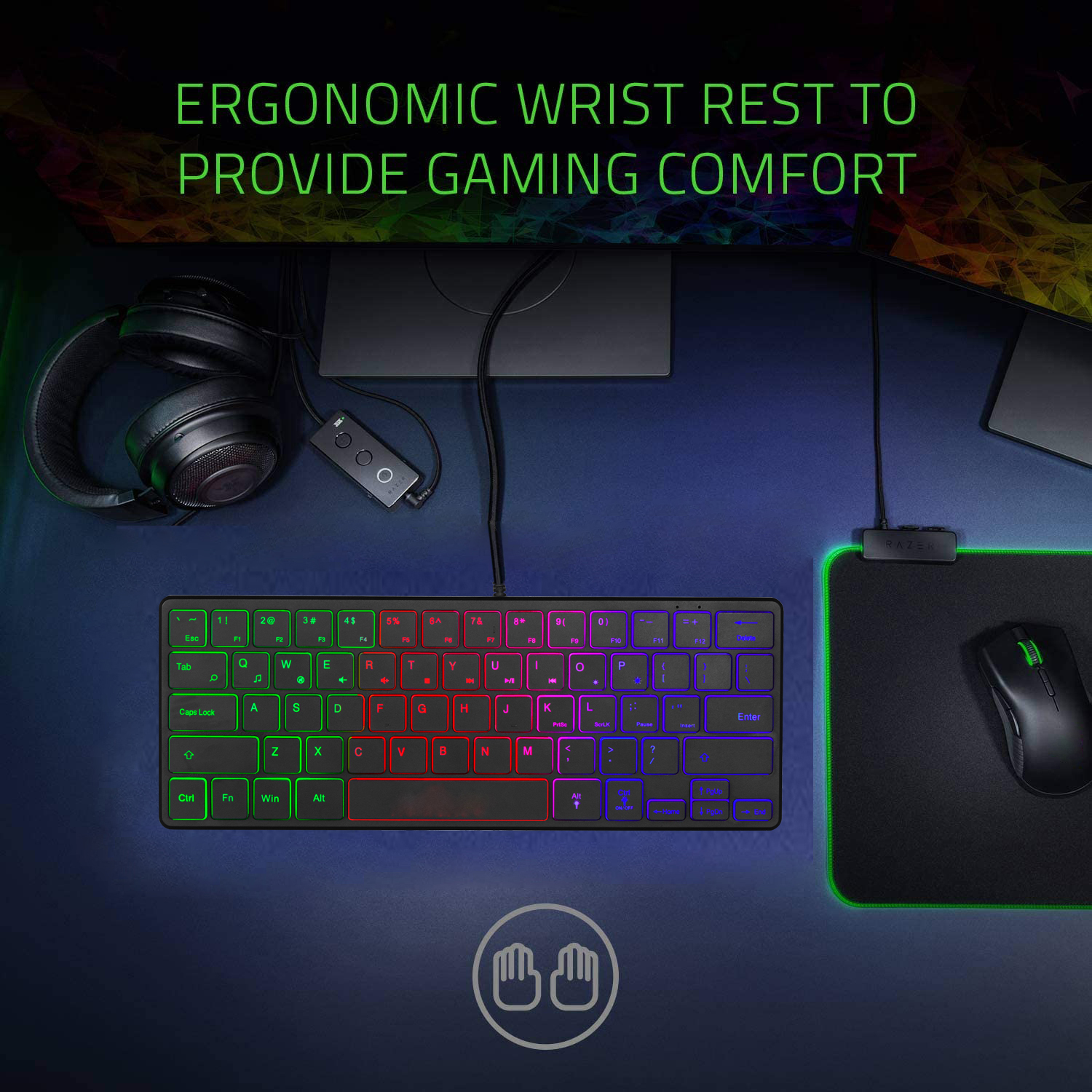 Zeus Z-911 RGB Gaming Keyboard - 64 Keys Keypad / Keyboard Multi Color ...