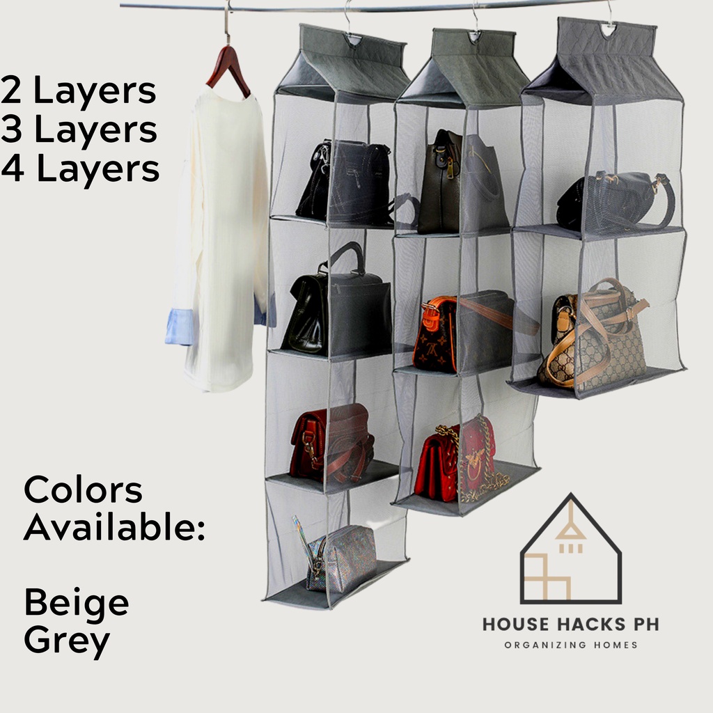 Bag Storage Holder Closet Wardrobe Hanging Bag Handbag Tote Organizer ...
