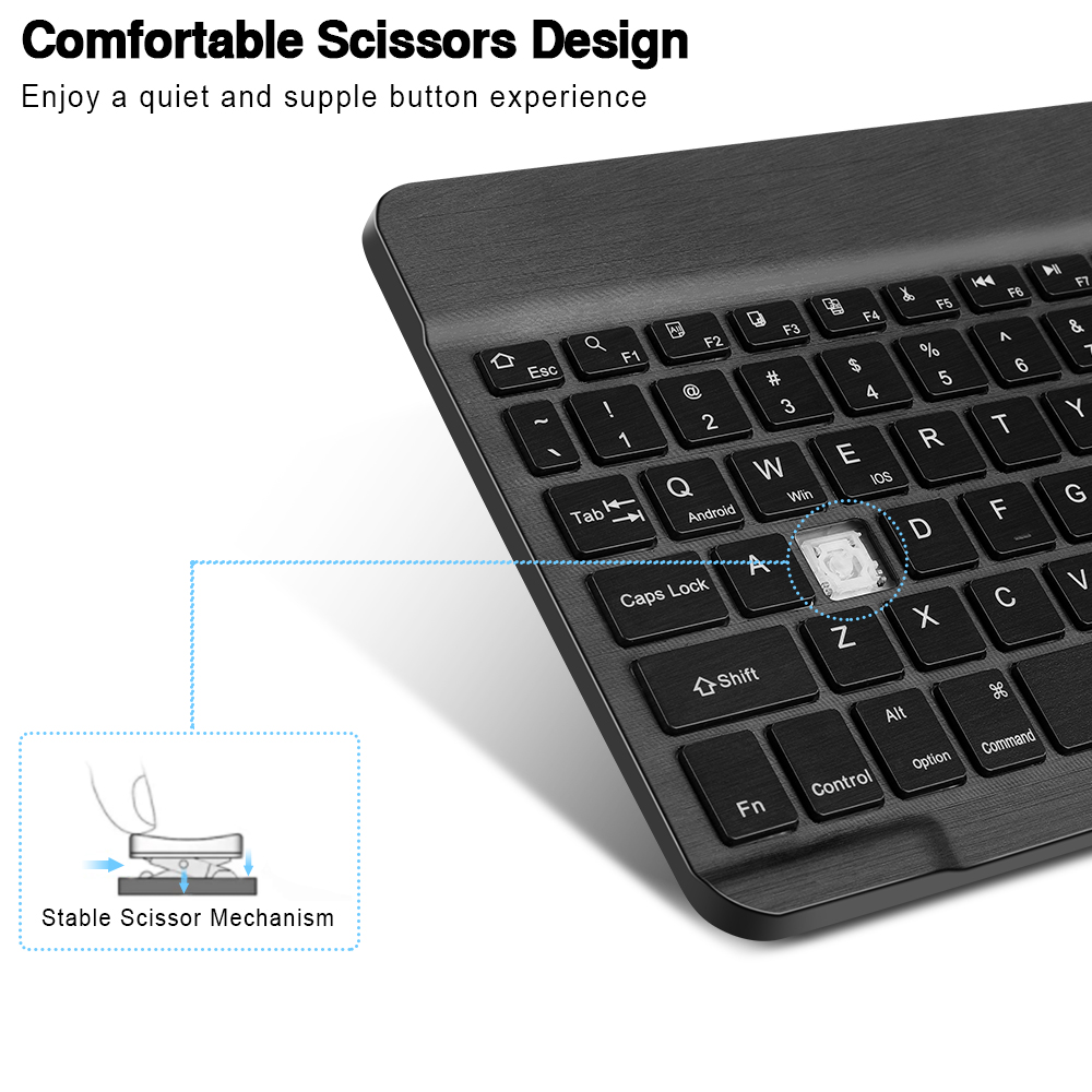 【Local shipment】RGB Wireless Rainbow Backlit Bluetooth Keyboard With ...