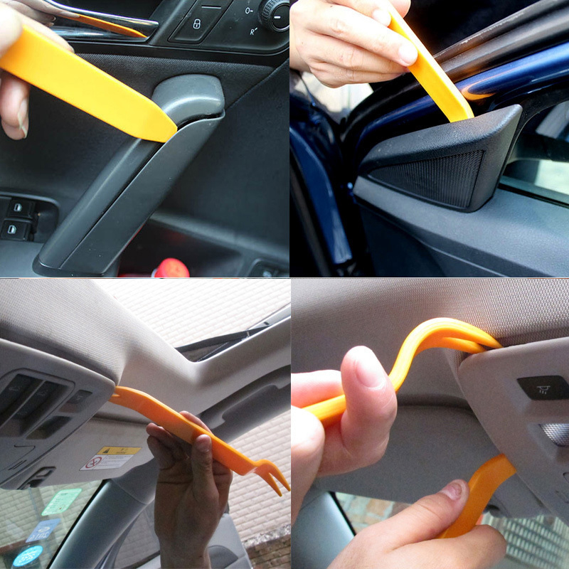 Car Audio Disassembly tool 4PCS Plastic Pry Bar Door Panel Disassembly ... Car Audio Disassembly tool 4PCS Plastic Pry Bar Door Panel Disassembly ...