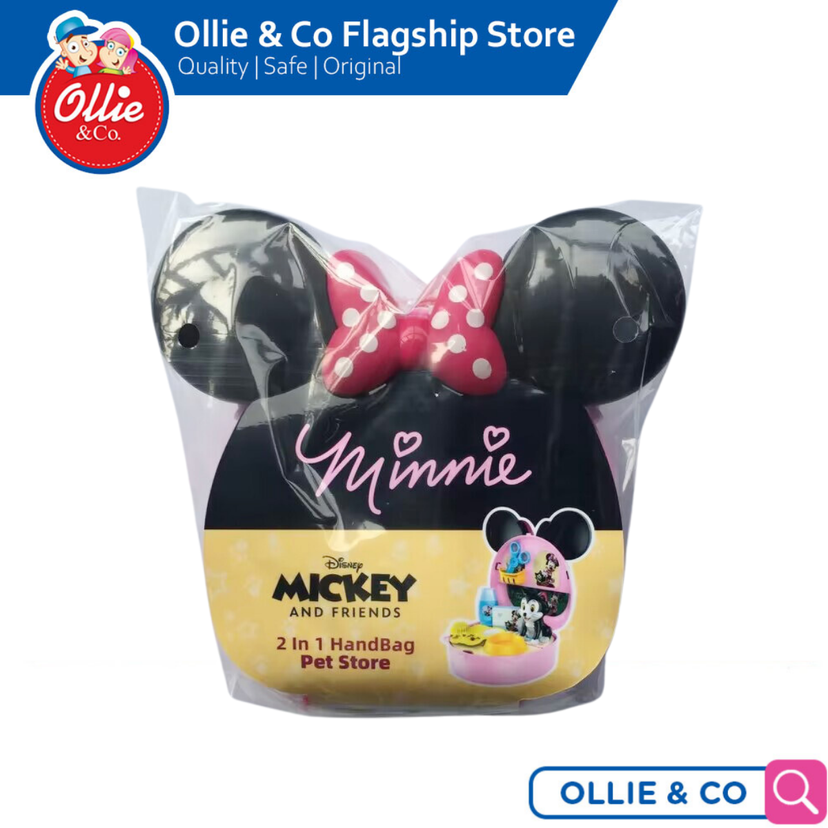 Disney Minnie Mouse 2 in 1 Handbag, Pet Small Satchel, Toy Purse for ...
