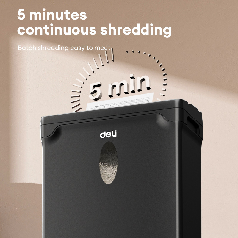 Deli 10L Paper Shredder Automatic Machine 5 Sheets Capacity | Shopee ...