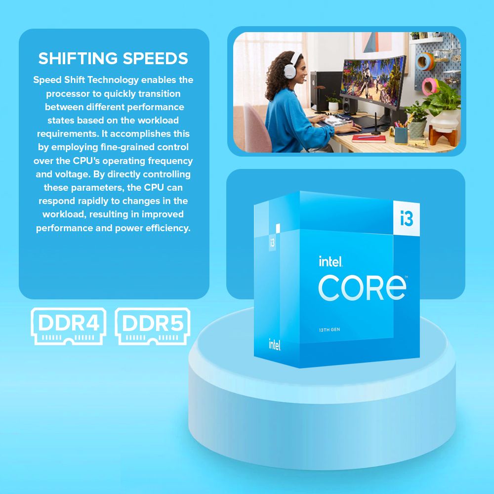 EasyPC | Intel Core i3-13100/i3-100F Intel Processor |Raptor Lake ...