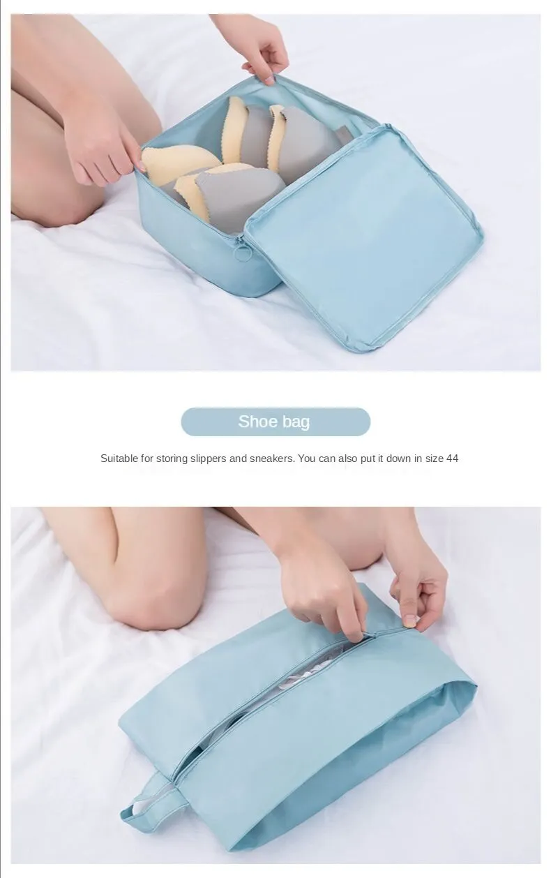 7Pcs travel organizer luggage suitcase pouch Foldable Waterproof ...