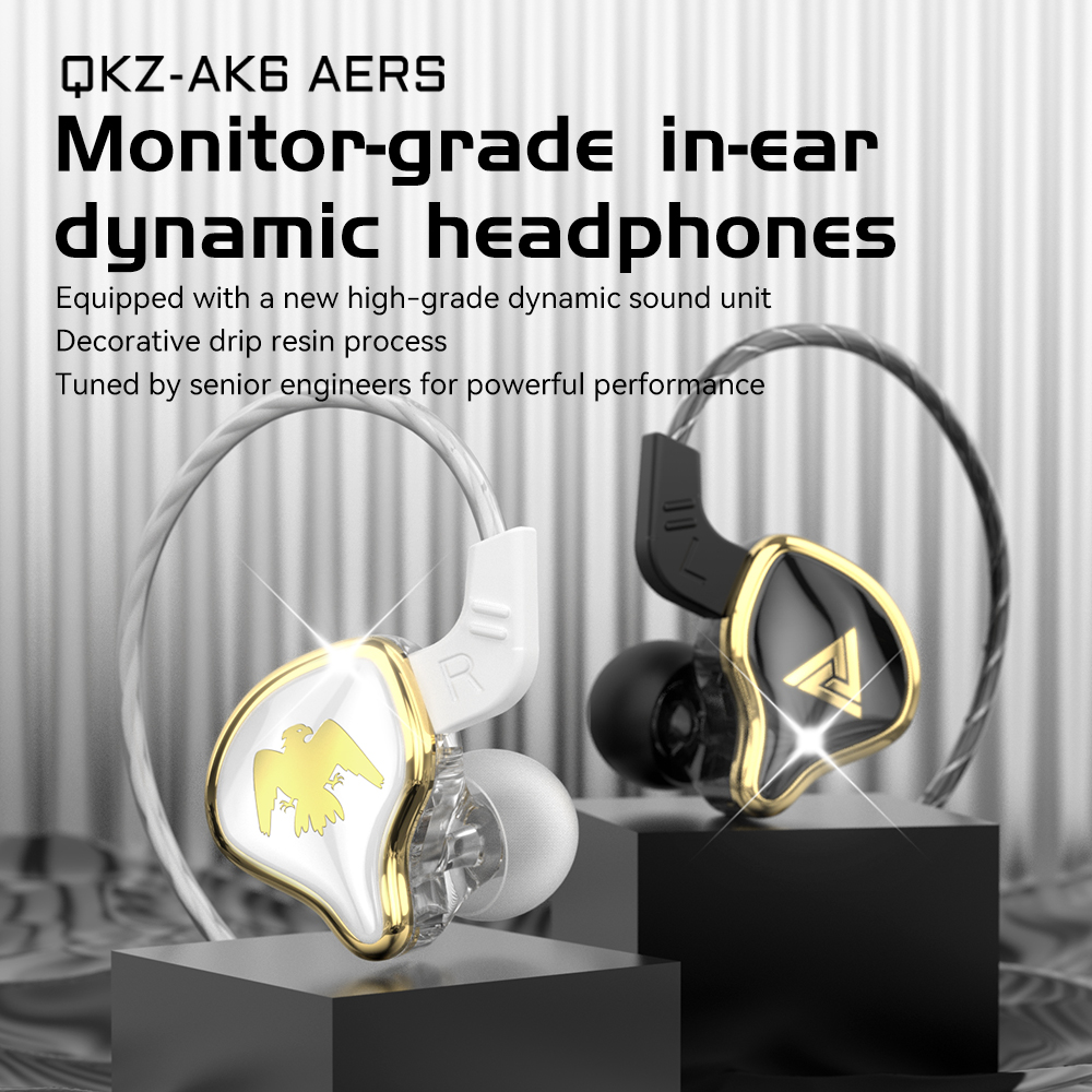 Qkz ZXD/Ak6 Ares 1 Dynamic Wired Earphones Bass Earbuds with Mic Noise ...