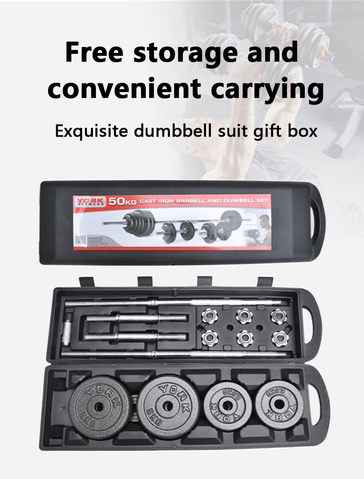 Dumbbell Set 5/10/15/20/30/50/55KG Adjustable Barbell Set Gym Equipment ...