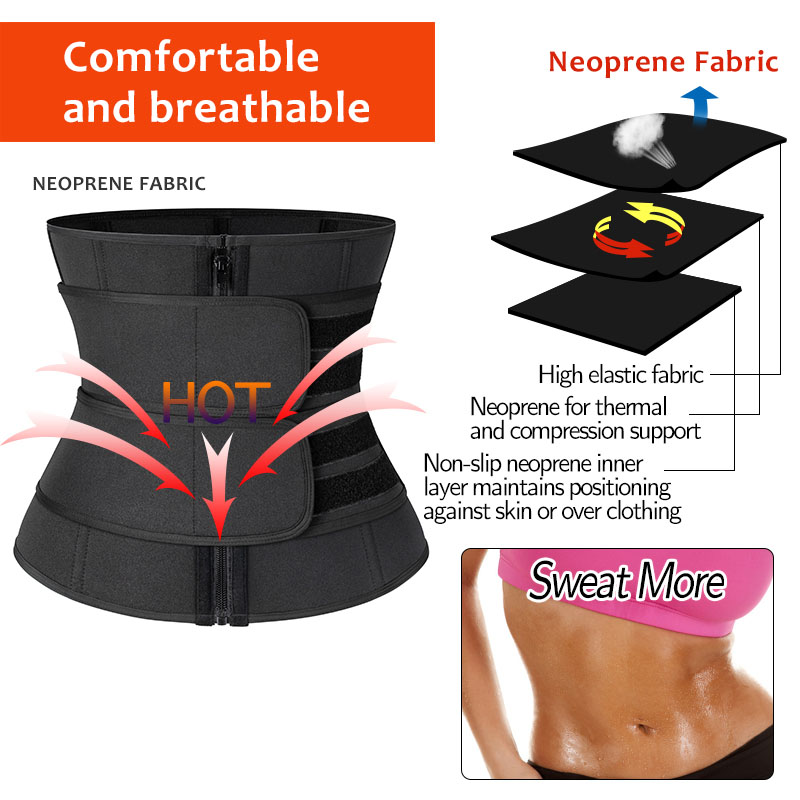 Waist Trainer Body Shaper Weight Loss Corset Trimmer Belt Waist Cincher ...