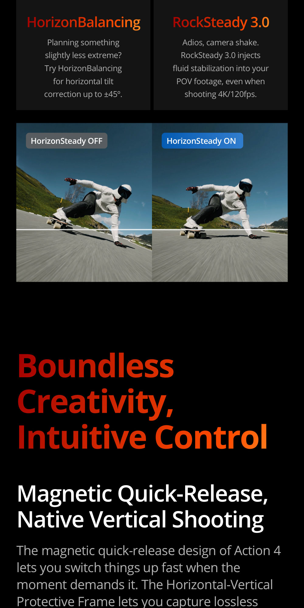 DJI Osmo Action 4 - Action Camera |10-bit & D-Log M Color Performance ...