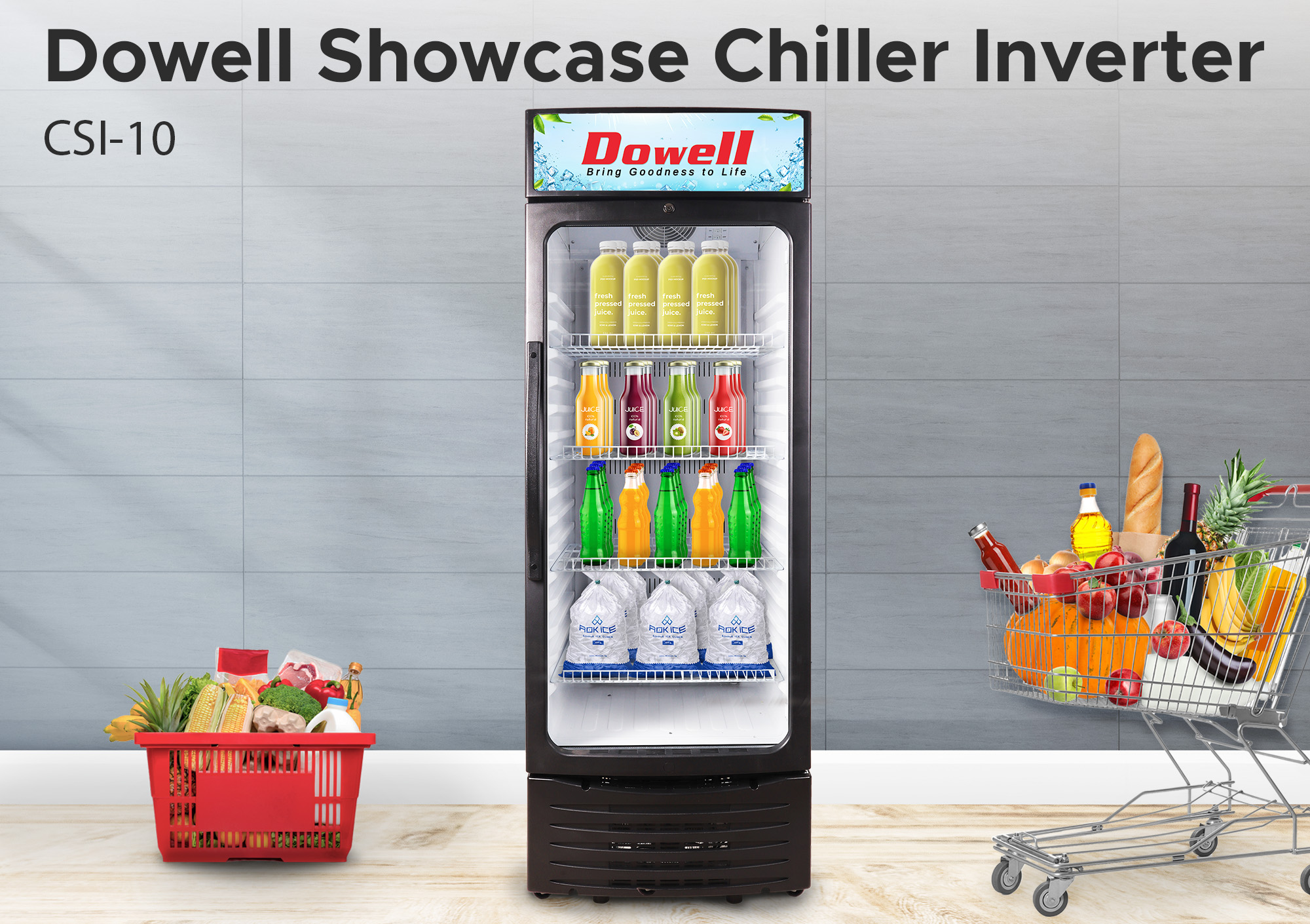 Dowell 10.9 cubic ft Inverter Type Showcase Chiller CSI-10 | Shopee ...