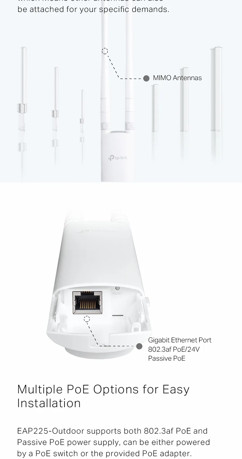 TP-Link | EAP225-Outdoor | Wireless | MU-MIMO | AC1200 | Gigabit ...